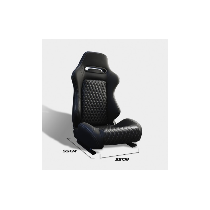 Baquet rebativel pele tipo almofadado